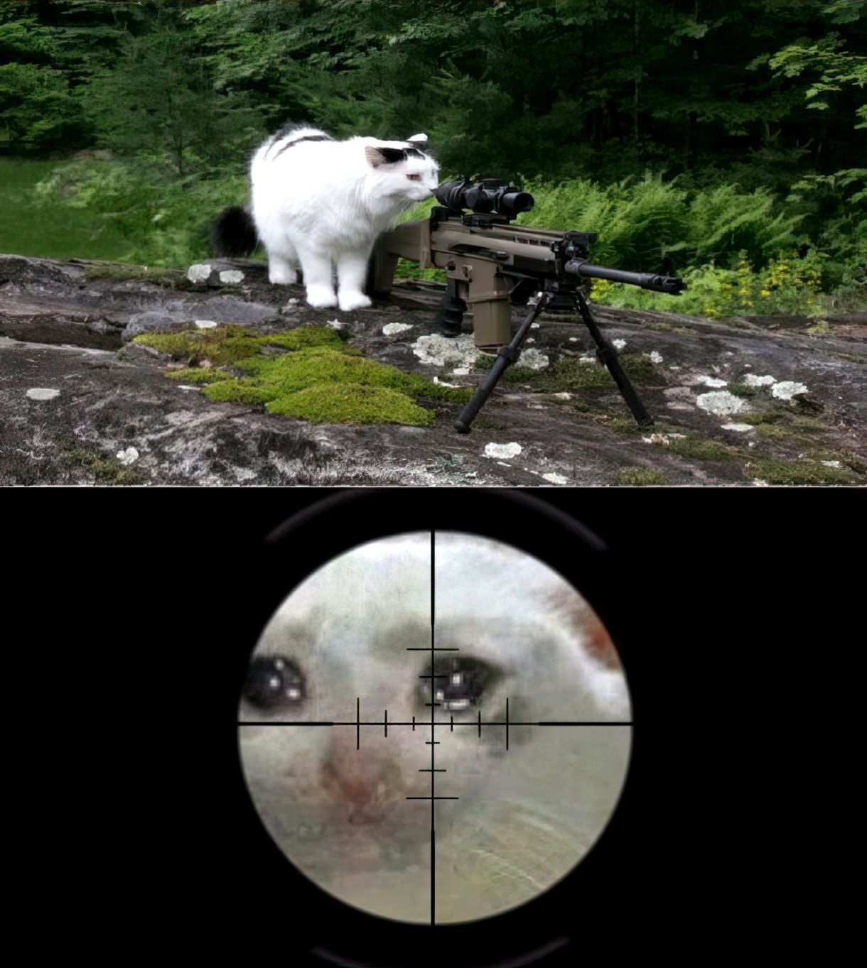 Cat sniper scope Meme Template | Insider Memes | Viral Meme Generator